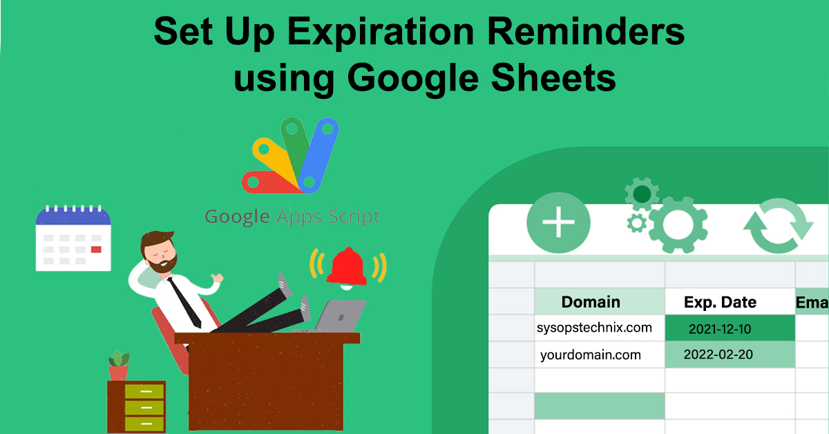 Set Up Expiration Reminders using Google Sheets